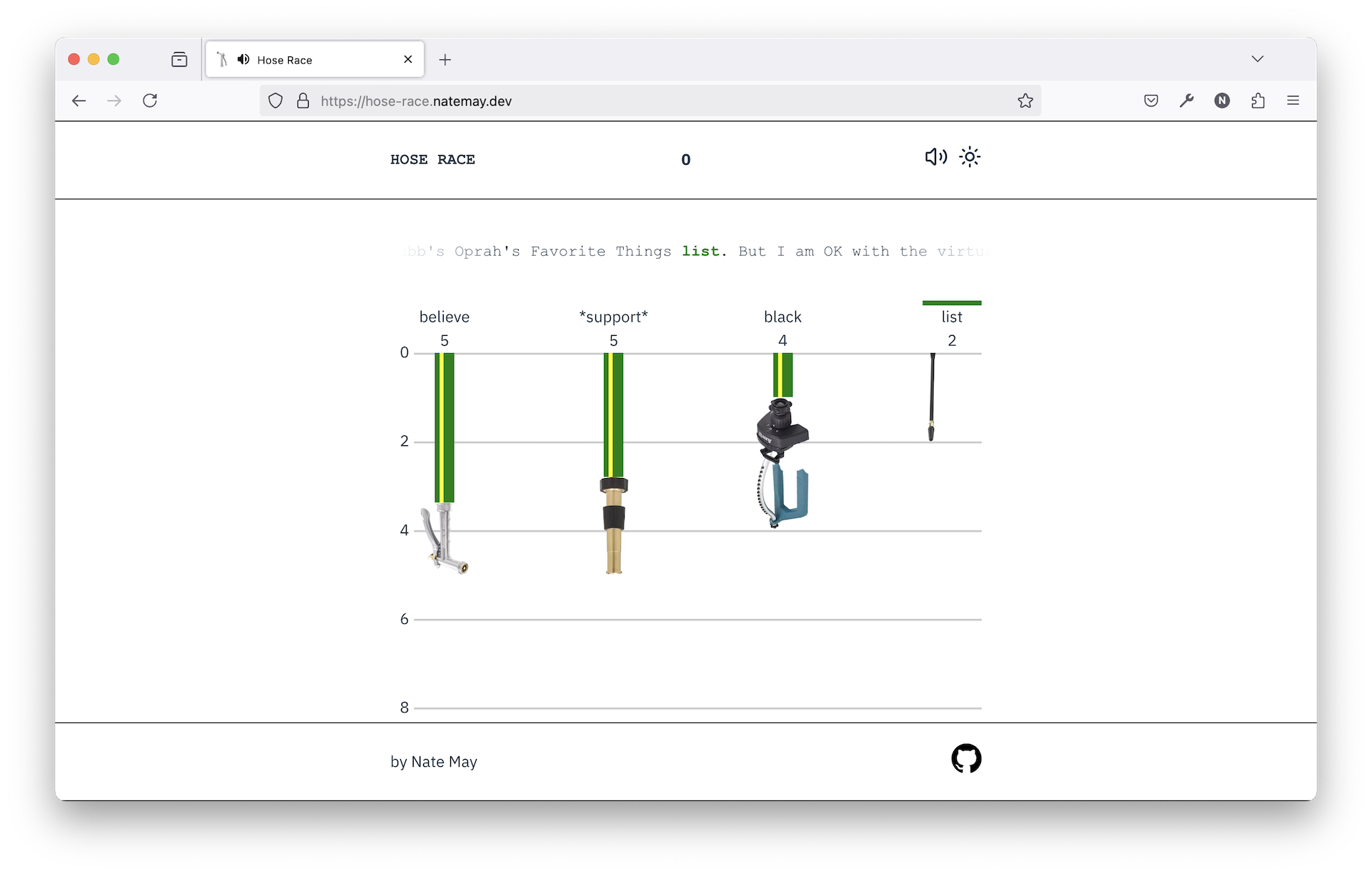 Hose Race | Nate May